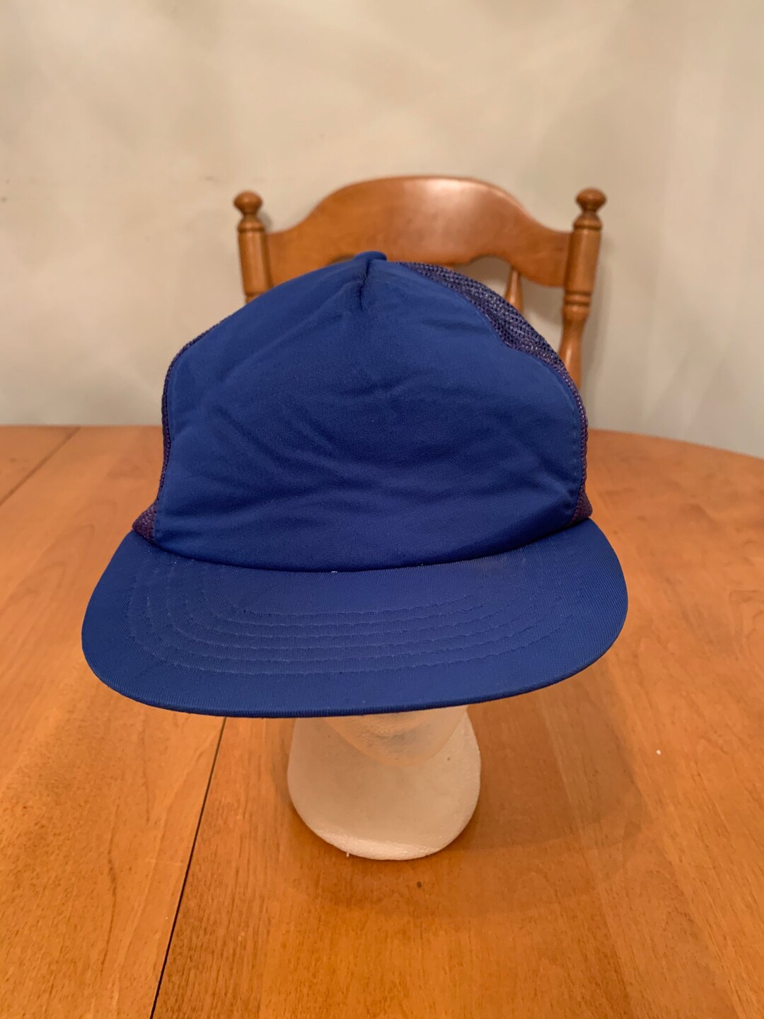 Vintage Blue Trucker Snapback Hat 1990s 80s R1 - Etsy