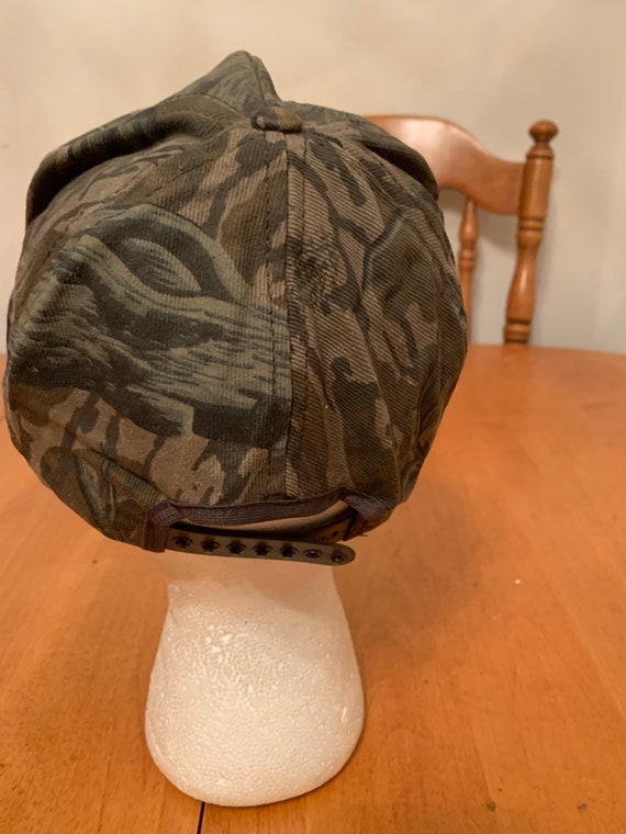Vintage camo Trucker Snapback hat 1990s 80s R1 - Gem
