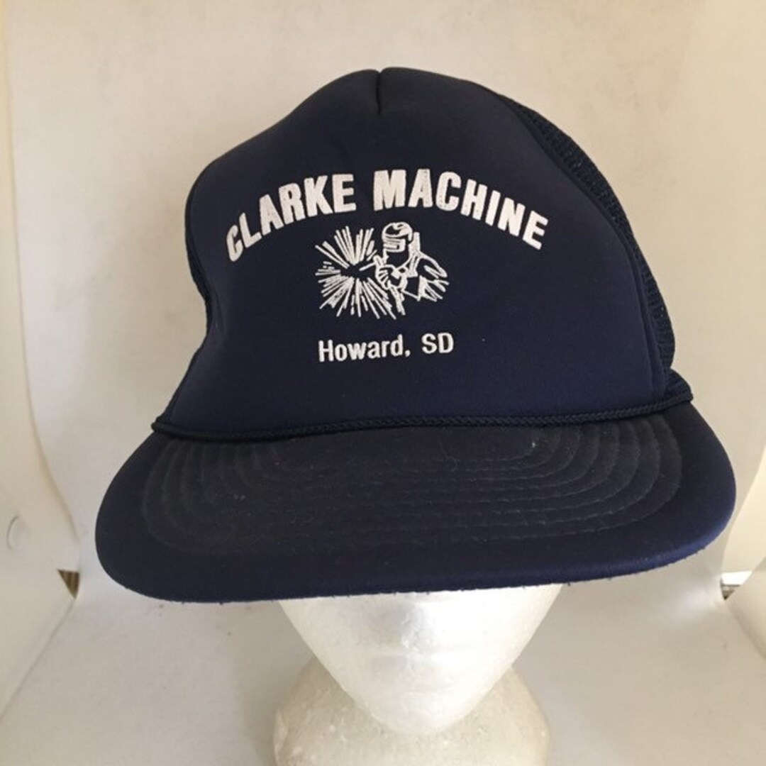 Vintage Clarke Machine Howard South Dakota Trucker Snapback Hat 1990s ...