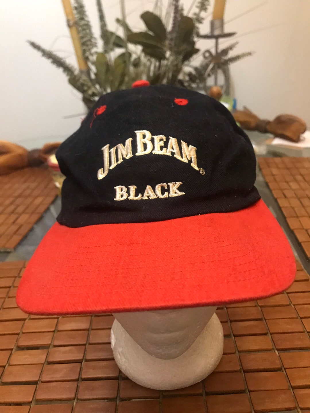 Jim Beam Black Vintage Trucker Snapback Hat Adjustable 1990s - Etsy