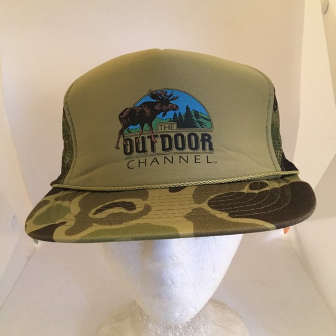 Vintage the Outdoor Channel Trucker Snapback Hat 1990s 1980s Adjustable ...