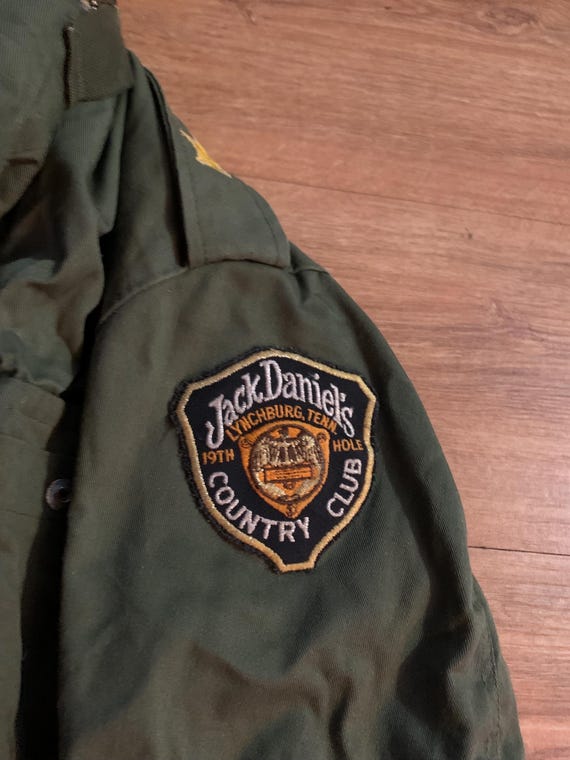 Vintage jack daniels army jacket size small 1990s 80s - Gem
