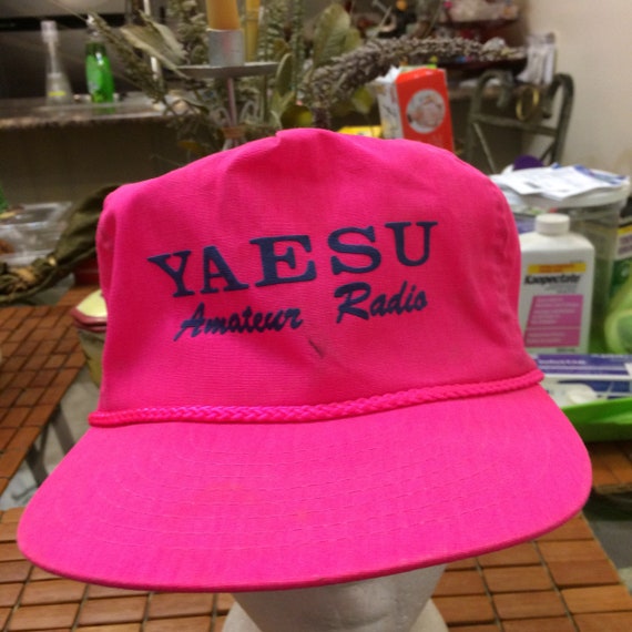 Vintage Yaesu amateur radio Trucker SnapBack hat 1980… - Gem