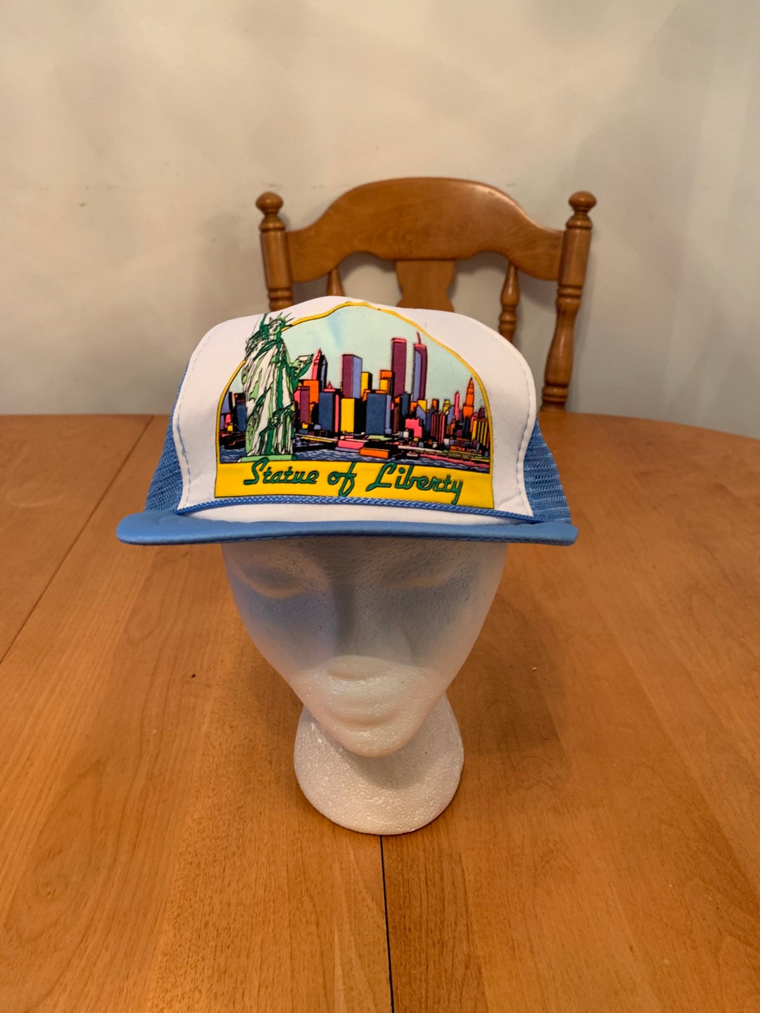 Vintage Statue of Liberty Trucker Snapback Hat 1990s 80s R2 - Etsy