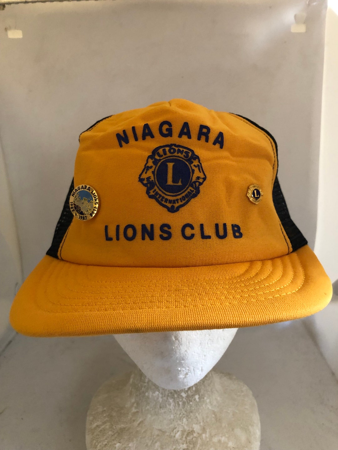 Vintage Niagara Lions Club Lions International Trucker Snapback Hat ...