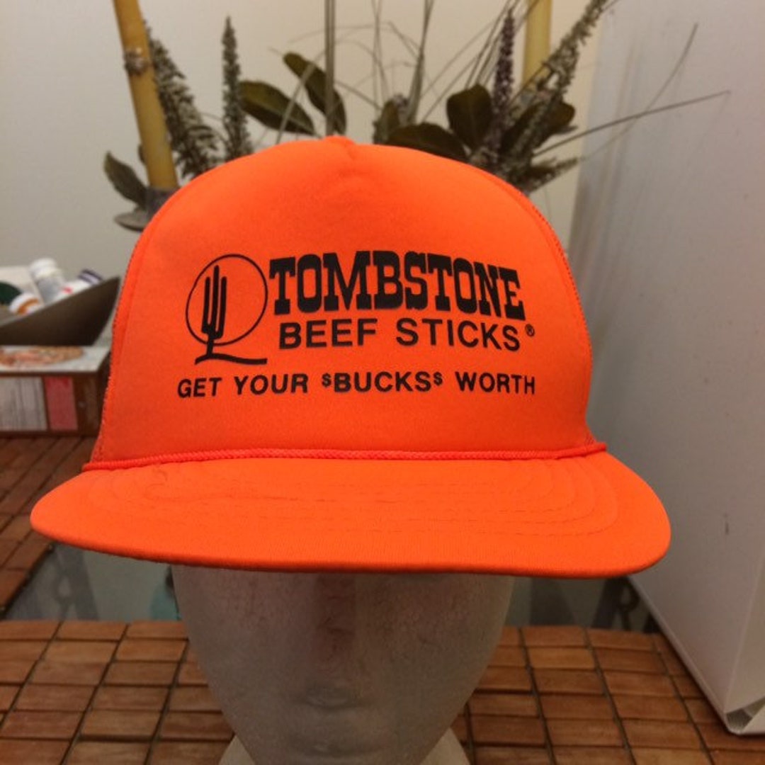 Vintage Tombstone Beef Sticks Trucker Snapback Hat 1990s 80s D30 - Etsy
