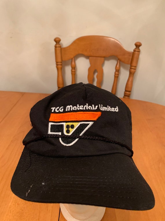 Vintage material Trucker Snapback hat 1990s 80s R1 - Gem