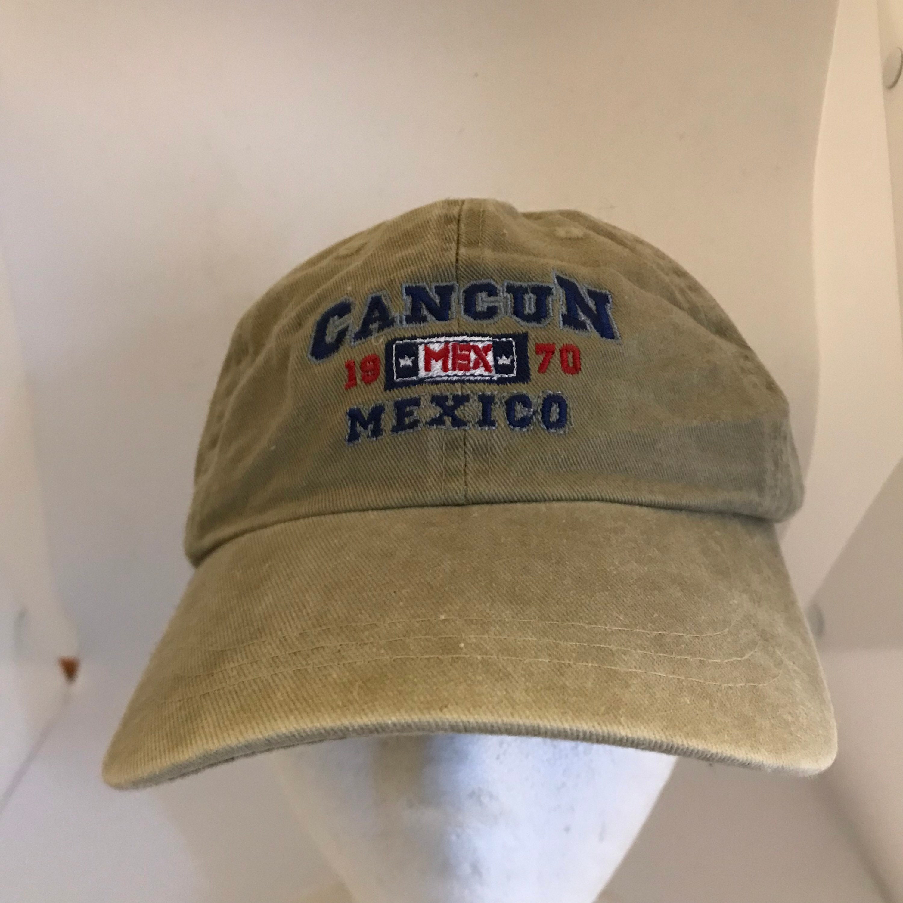 Vintage Cancun Mexico Strapback Hat 1990s 80s N18 - Etsy