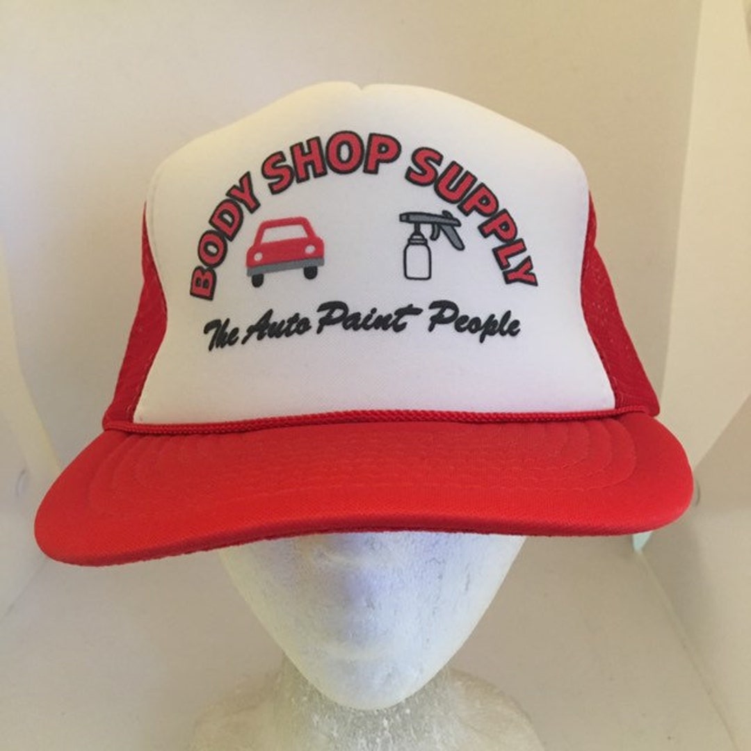 Vintage Body Shop Supply the Auto Paint People Trucker Snapback Hat ...
