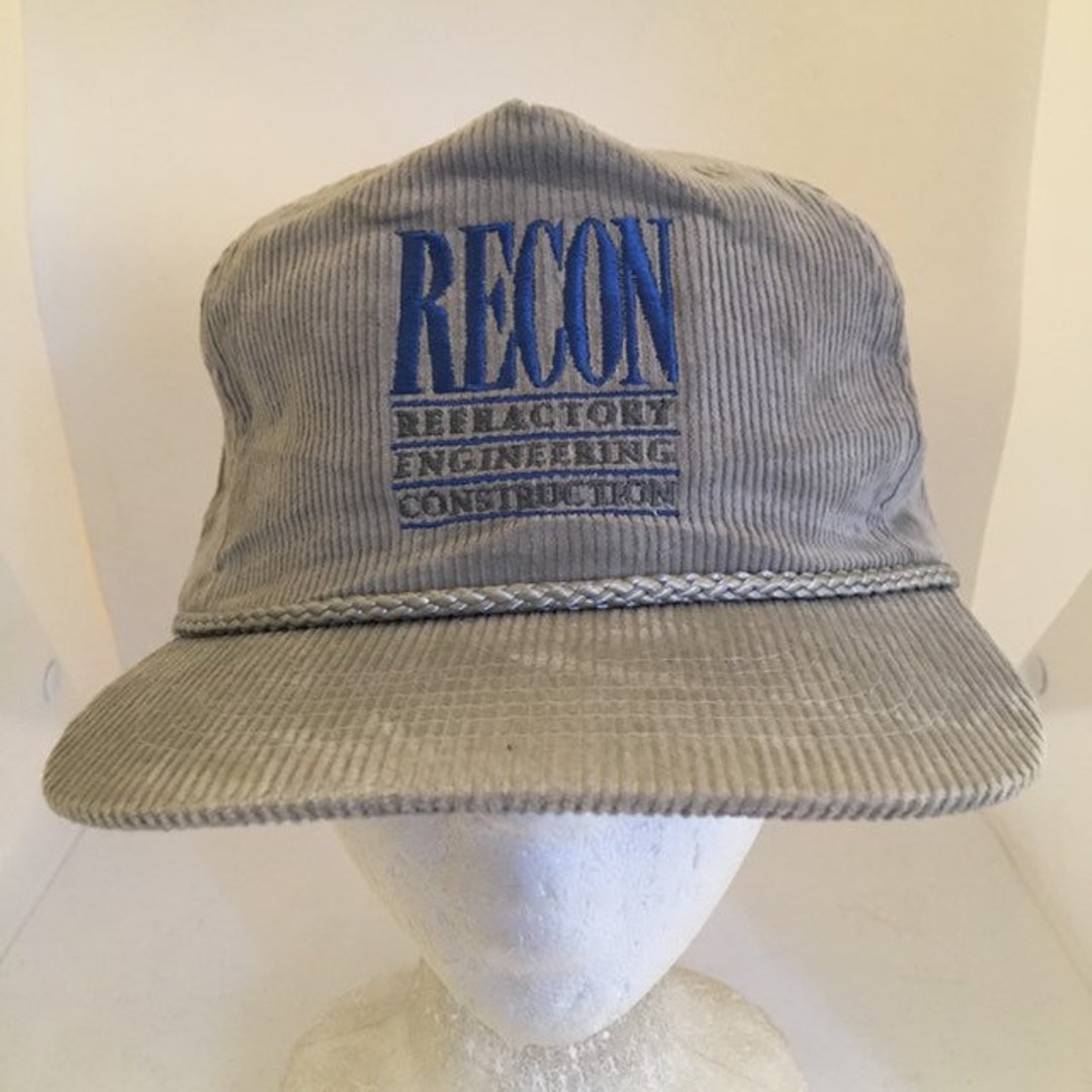 Vintage Recon Engineering Construction Trucker Snapback Hat 1990s 1980s ...