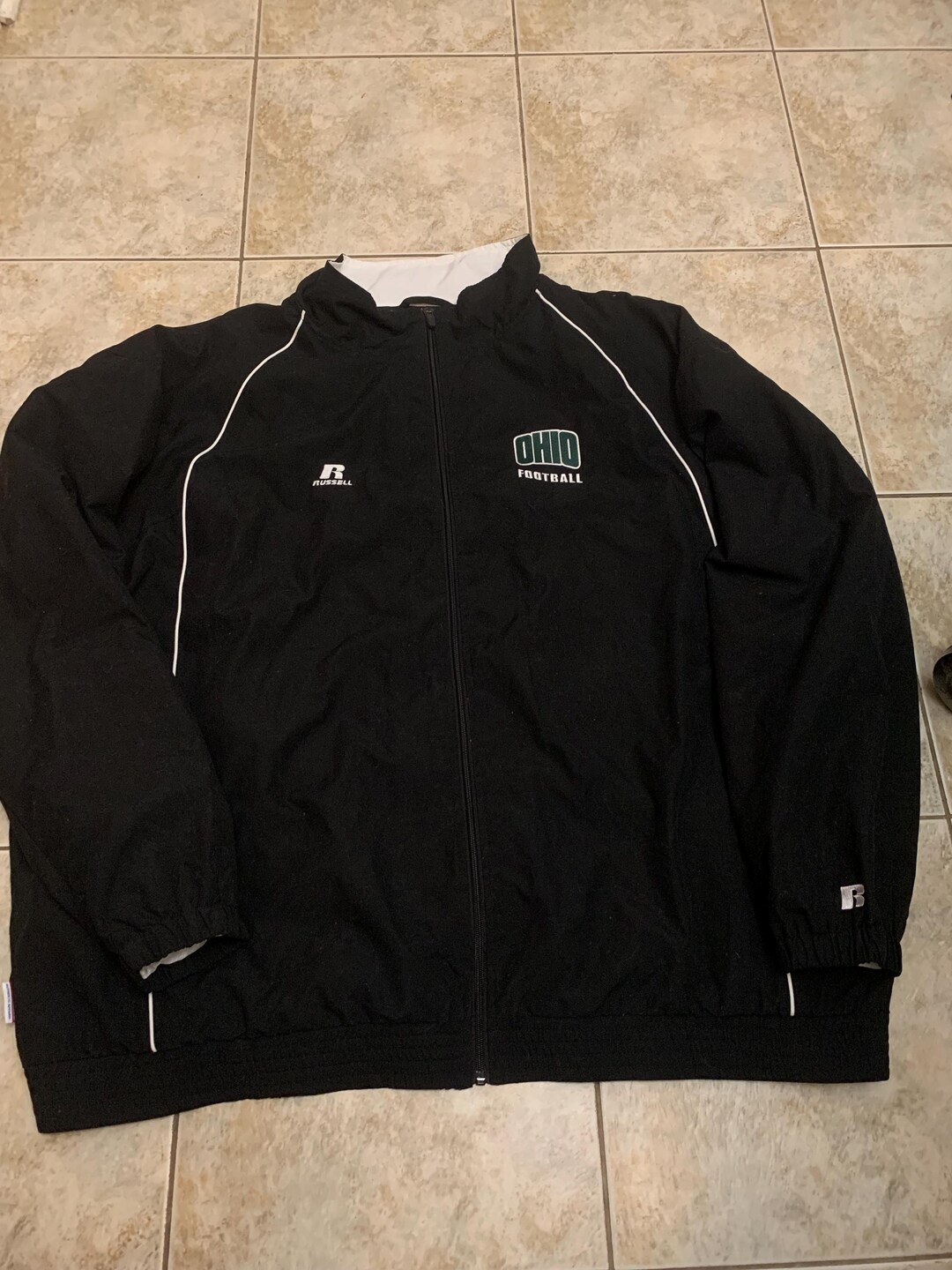 Vintage Ohio University Football Windbreaker Size 3 XL 1990s 80s - Etsy