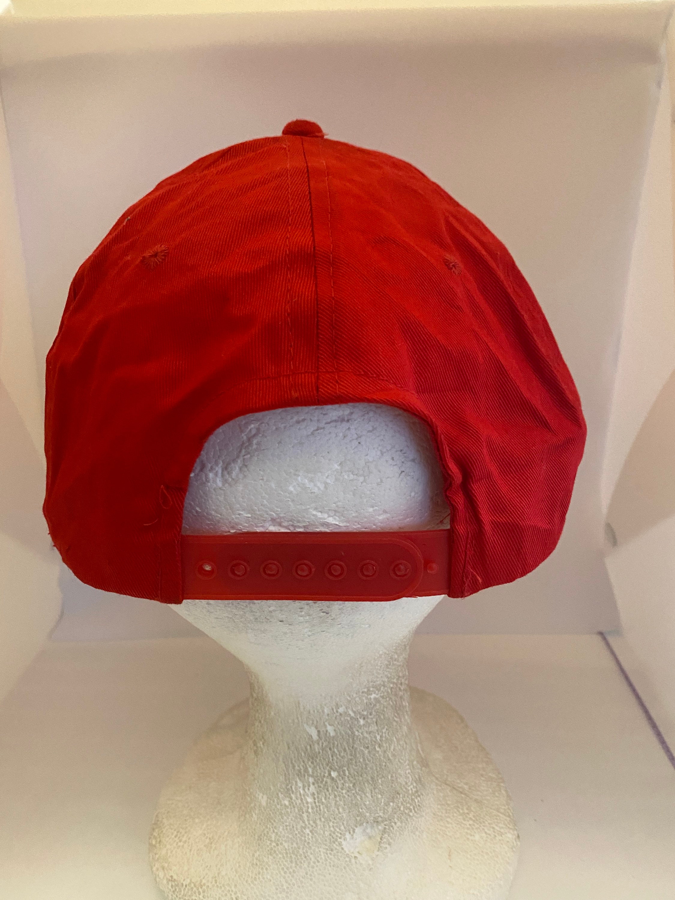 Red Vintage Trucker Snapback Hat Adjustable 1990s J9 - Etsy