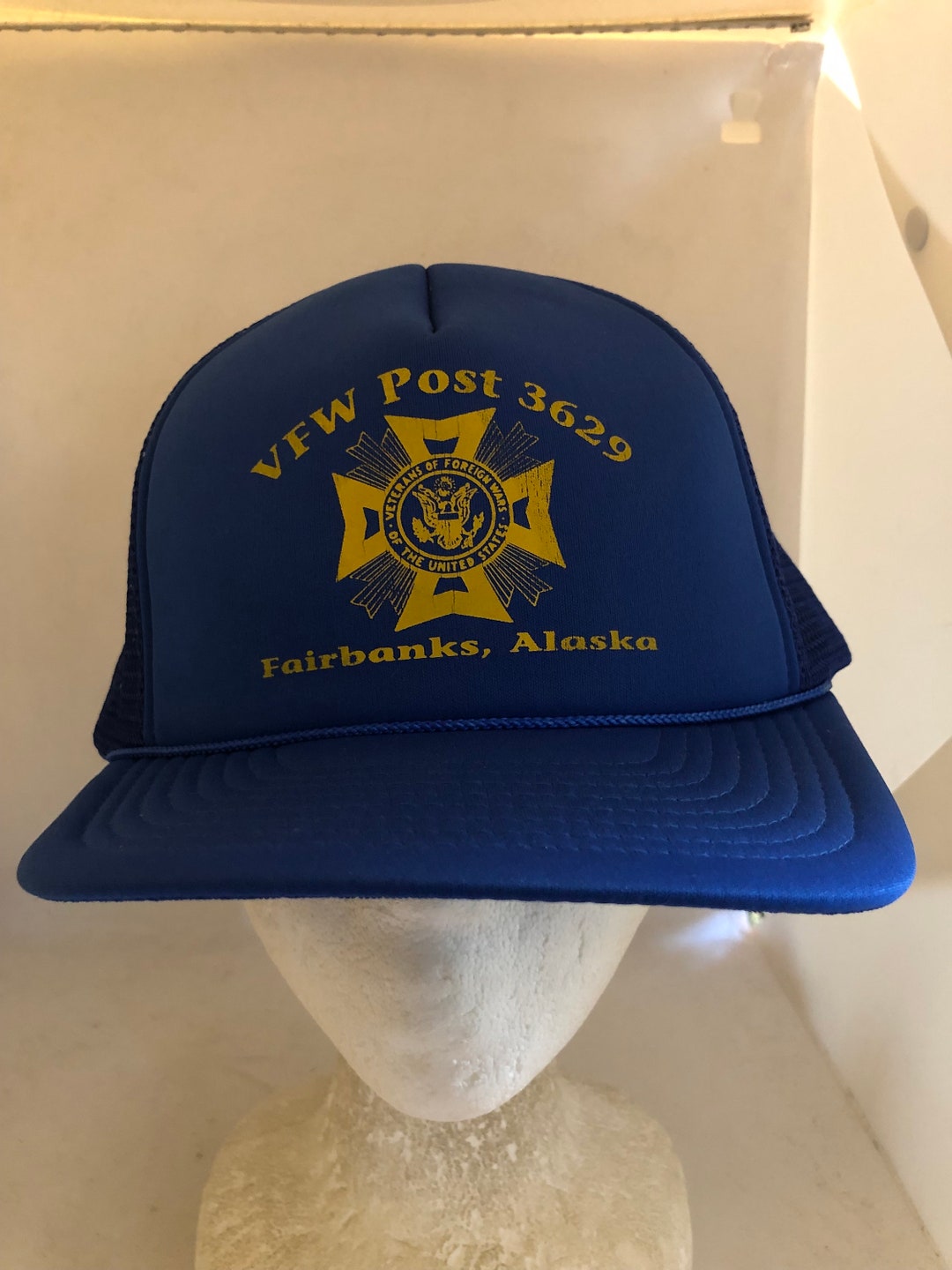Vintage VFW Post 3629 Fairbanks Alaska Trucker Snapback Hat 1990s 80s ...