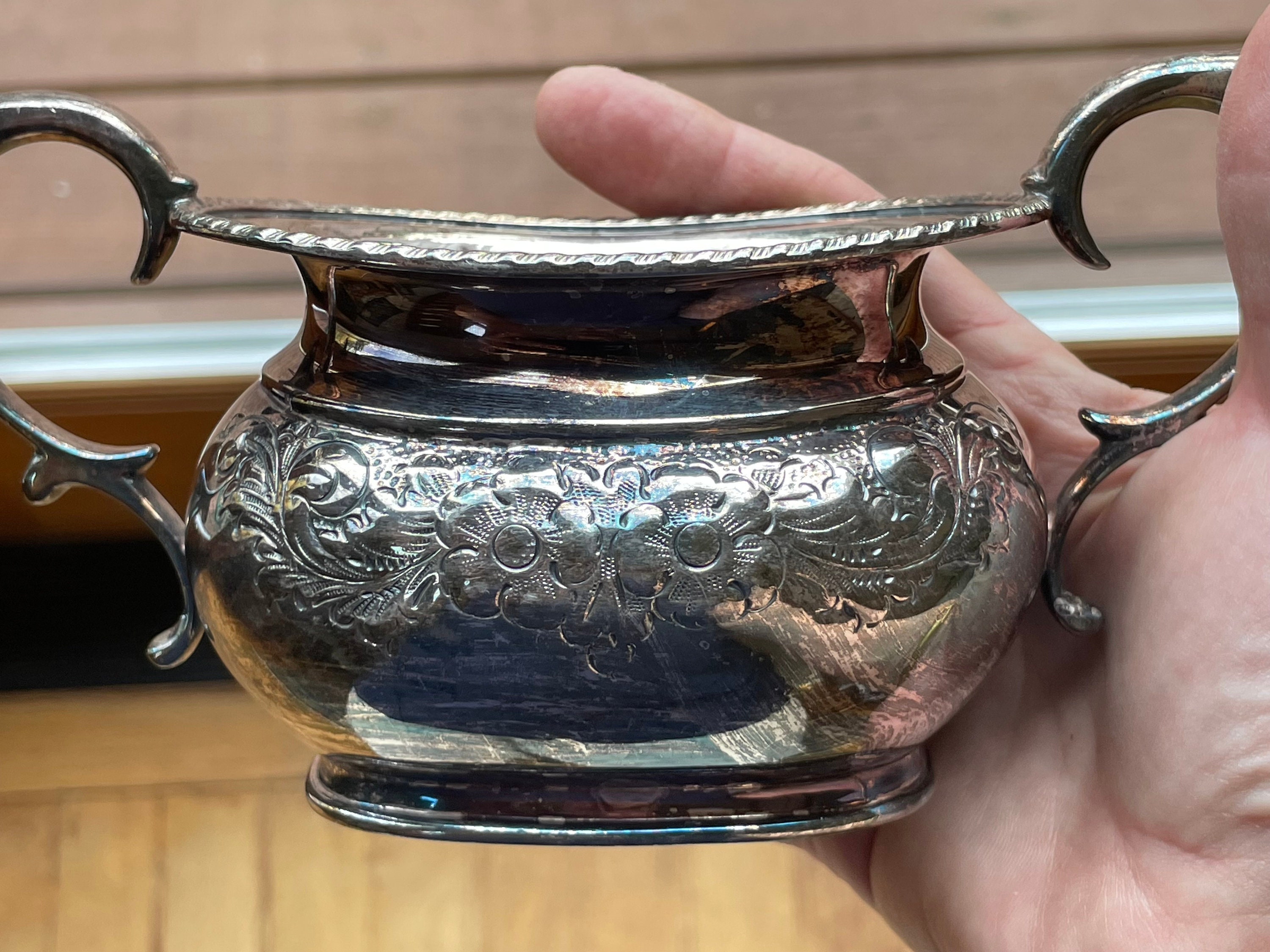 English Repousse Silver Plate on Copper Tea Service - Etsy