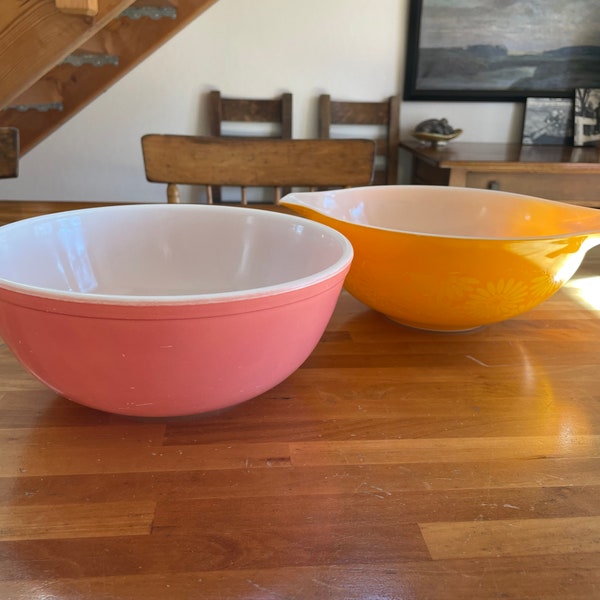 Pink Pyrex Bowls - Etsy