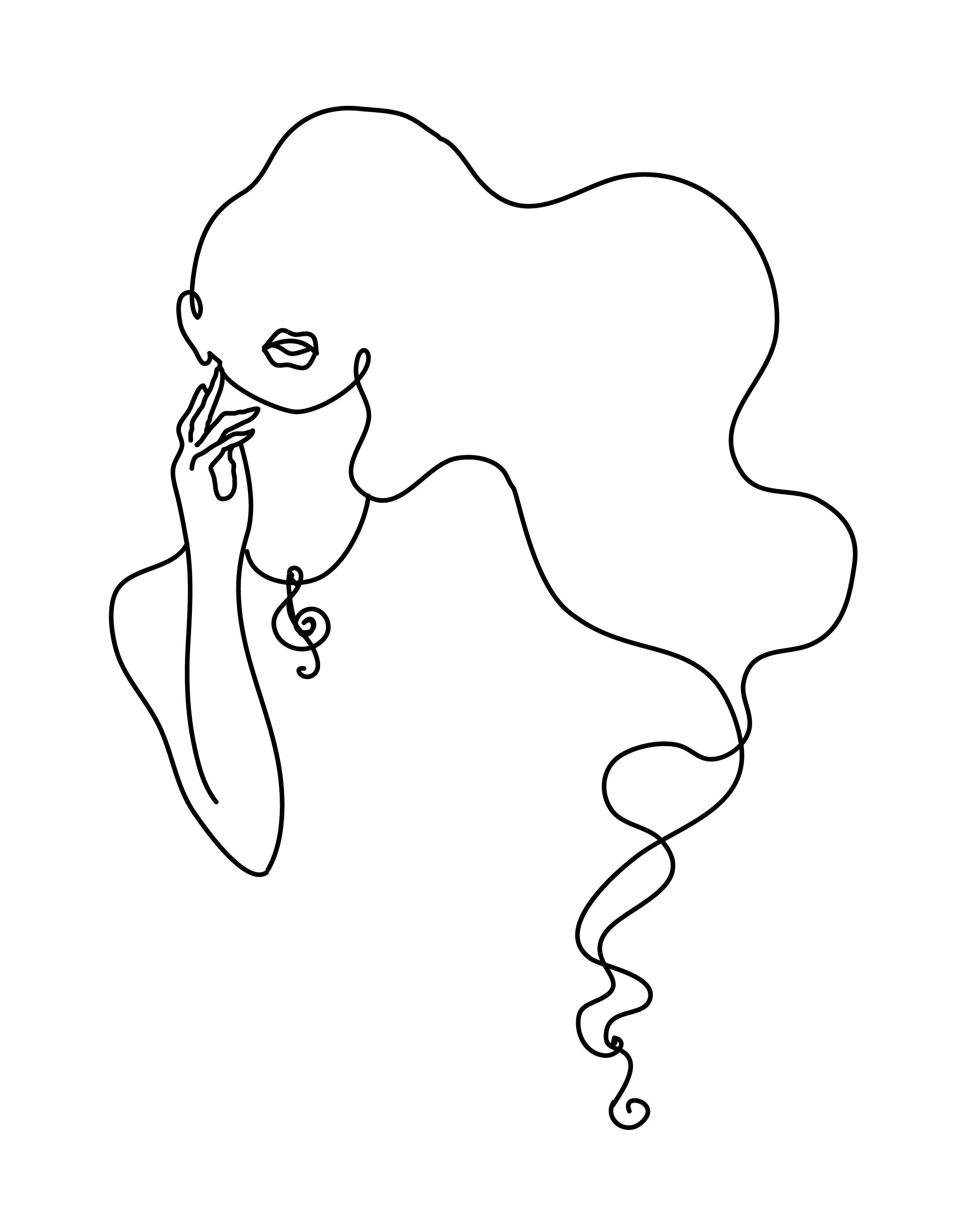 Minimalist Line Art Black & White DIGITAL PRINTS - Set of 4 (8" X 10 ...