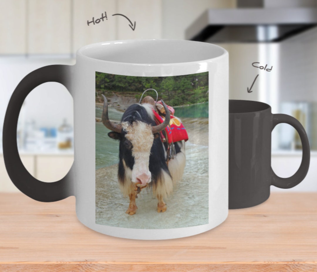 Yak Color Changing Mug, Yak Color Changing Cup, Yak Lover Gift, Gift ...