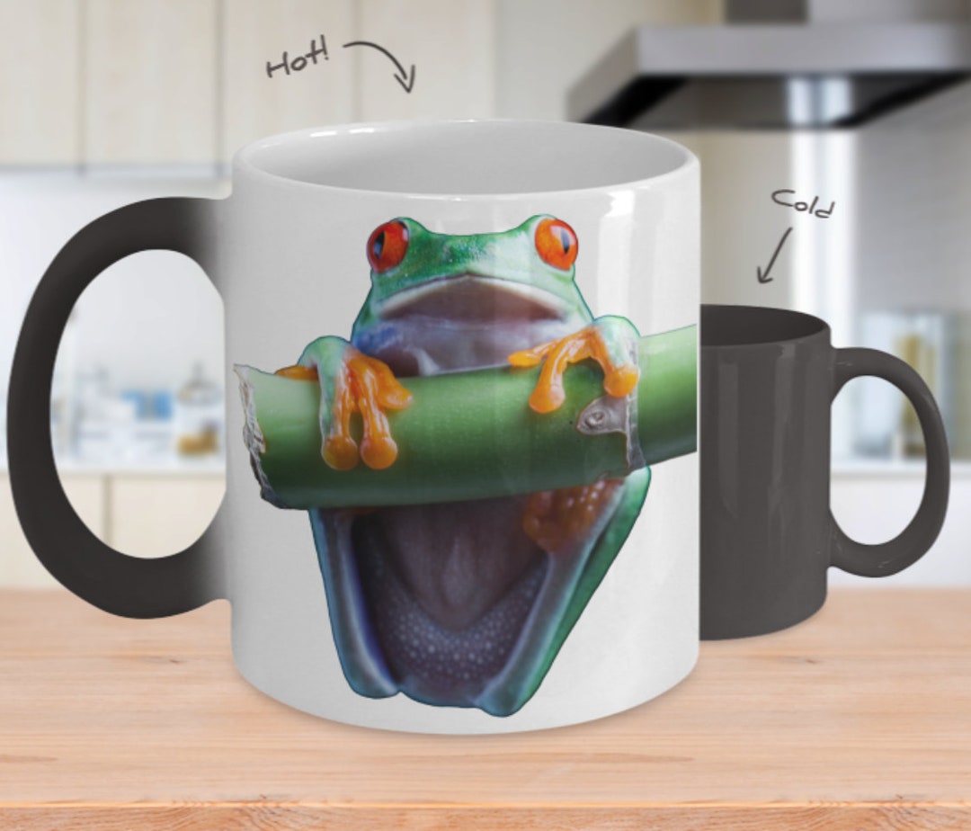 Green Tree Frog Color Changing Mug, Green Tree Frog Color Changing Cup ...