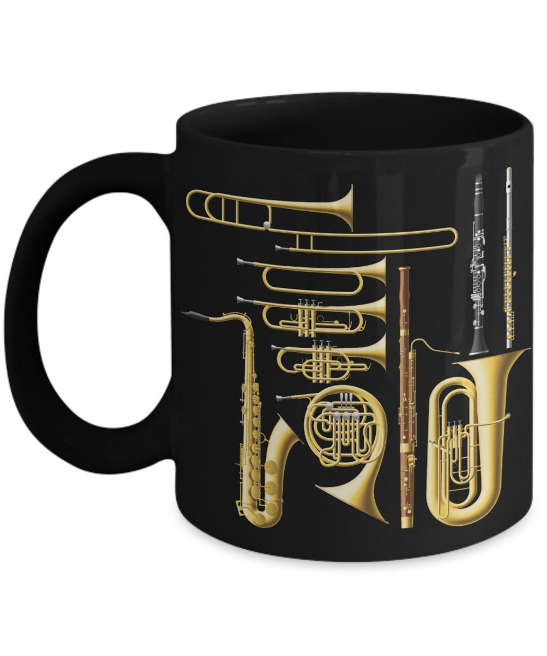 Wind Instruments Mug, Wind Instruments Cup, Wind Instrument Music Lover ...