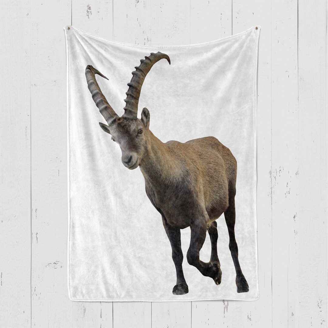 Alpine Ibex Blanket, Alpine Ibex Throw, Alpine Ibex Lover Gift - Etsy ...