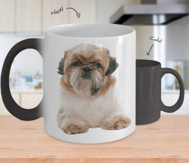 Shih Tzu Color Changing Mug, Shih Tzu Coffee Cup, Shih Tzu Kitchen ...