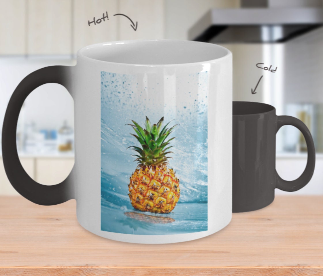 Pineapple Color Mug, Pineapple Color Changing Cup, Pineapple Lover Gift ...
