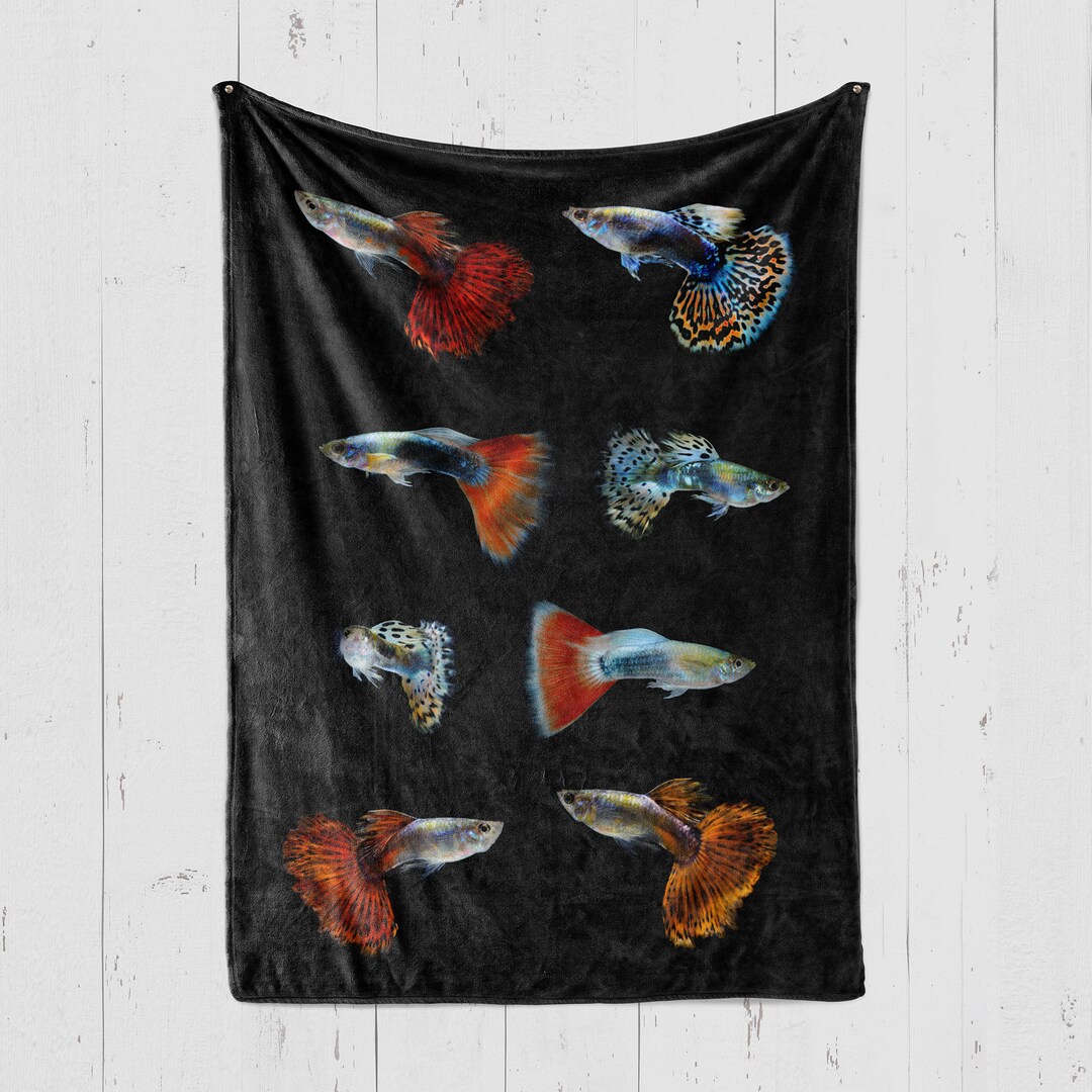 Guppy Blanket, Guppies Throw, Guppy Lover Gift, Gift Ideas - Etsy