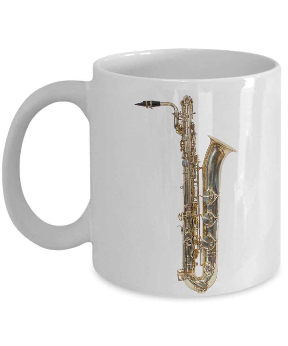 Baritone Saxophone Mug, Baritone Saxophone Cup, Baritone Saxophone ...