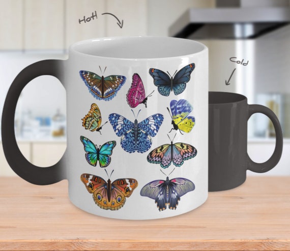 Butterfly Color Changing Mug Butterfly Color Changing Cup | Etsy