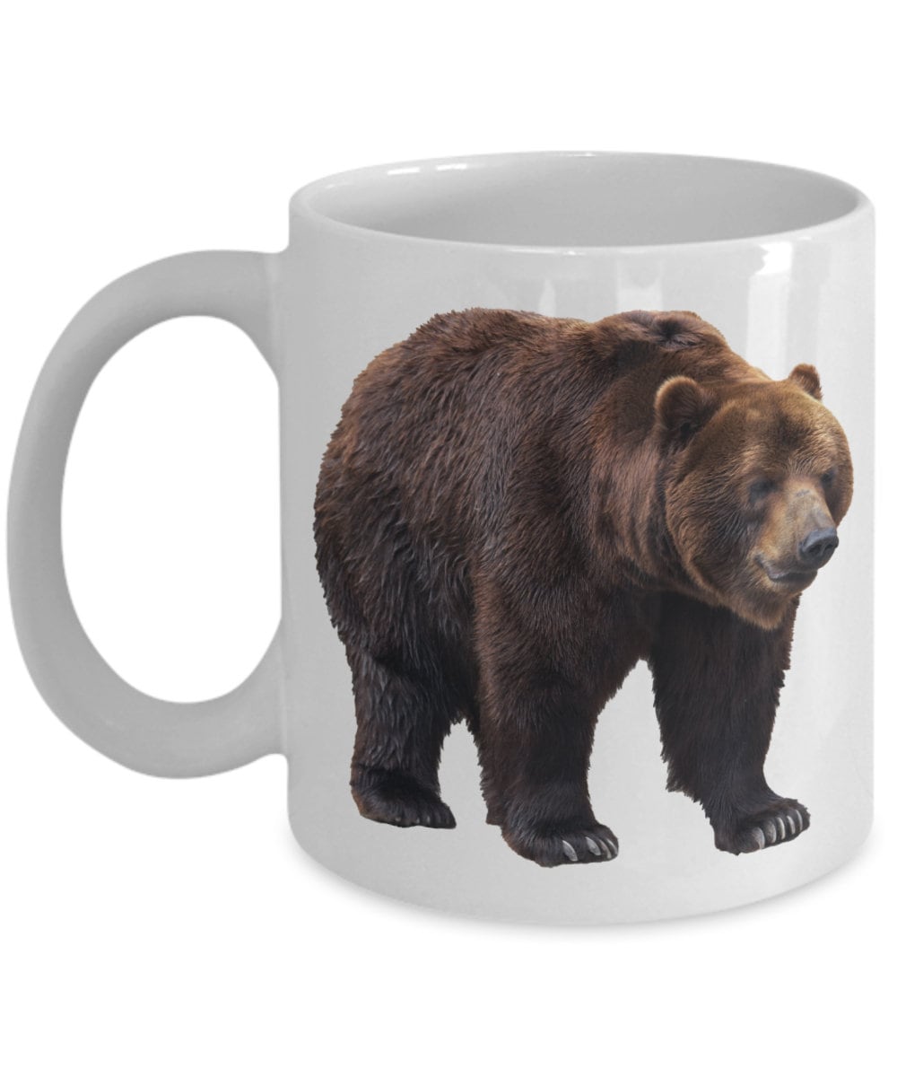Brown Bear Mug, Brown Bear Cup, Kitchen Decor - Etsy