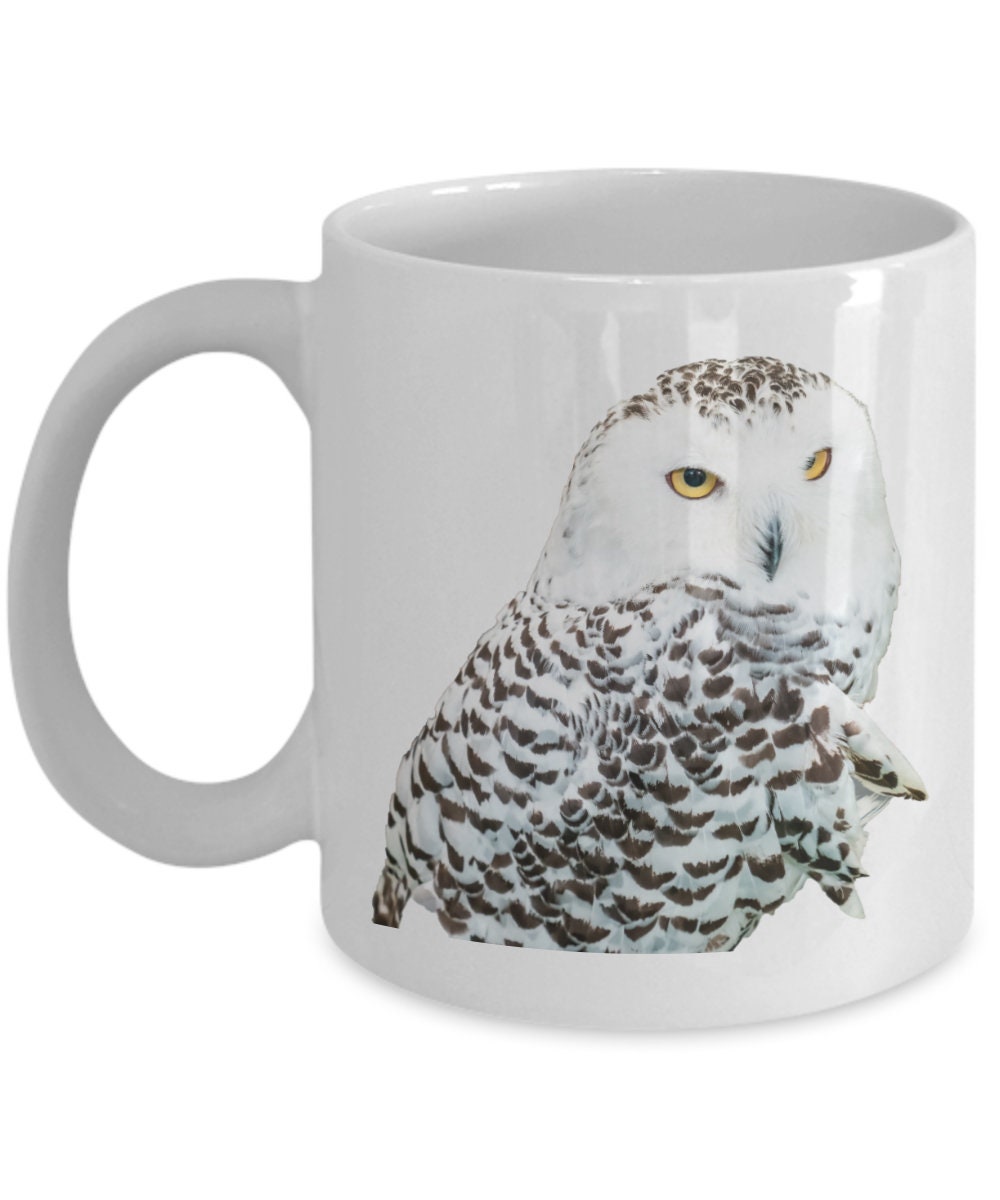 Snow Owl Mug, Snow Owl Cup, Kitchen Decor - Etsy Australia