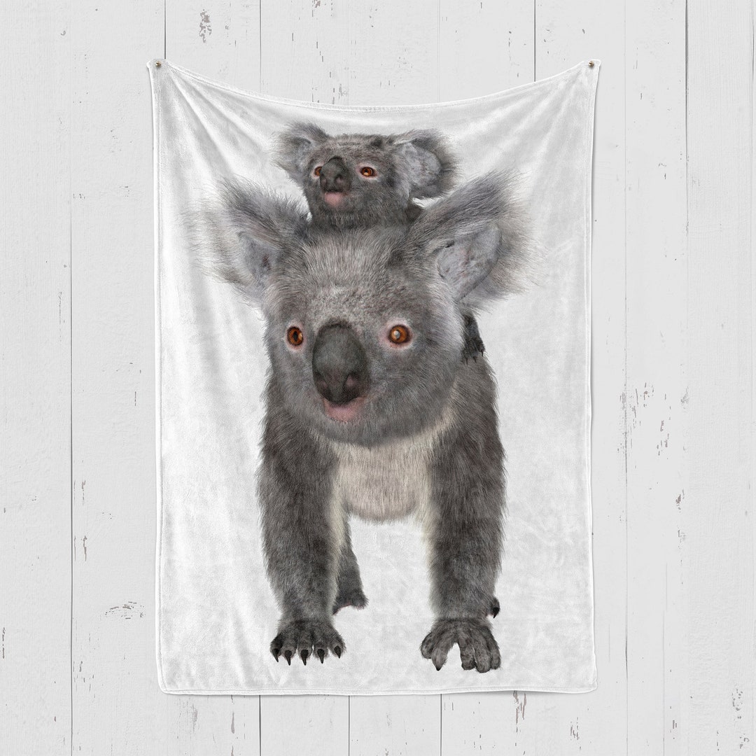 Koala Blanket Koala Throw Koala Lover Gift Gift Idea - Etsy Sweden