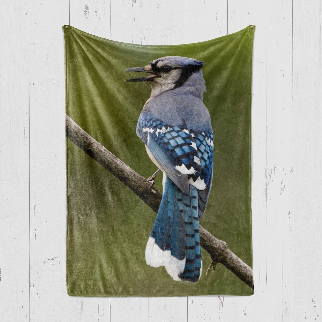 Blue Jay Blanket, Blue Jay Throw, Blue Jay Lover Gift, Gift Ideas - Etsy