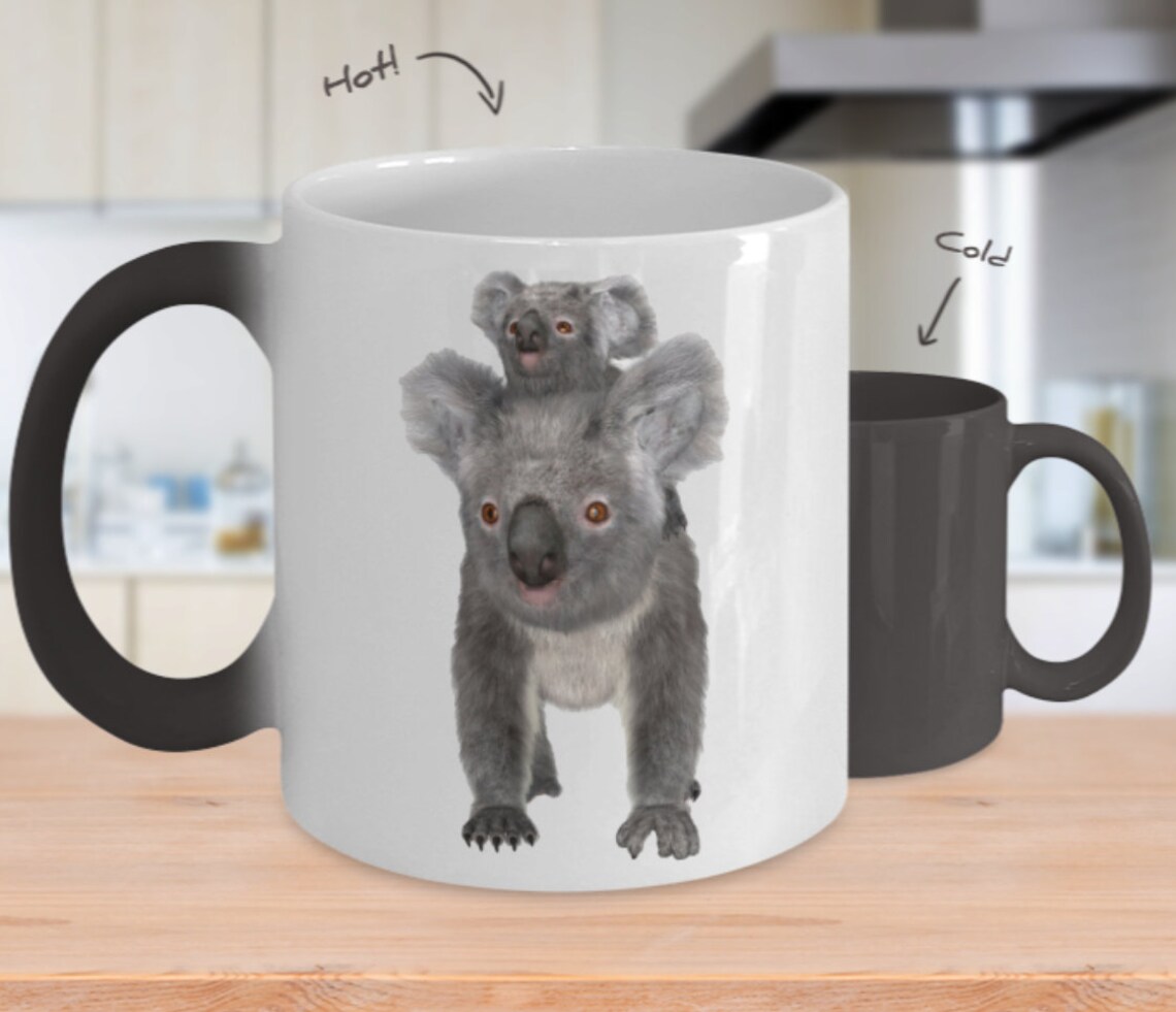 Koala Color Changing Mug, Koala Color Changing Cup, Koala Lover Gift ...