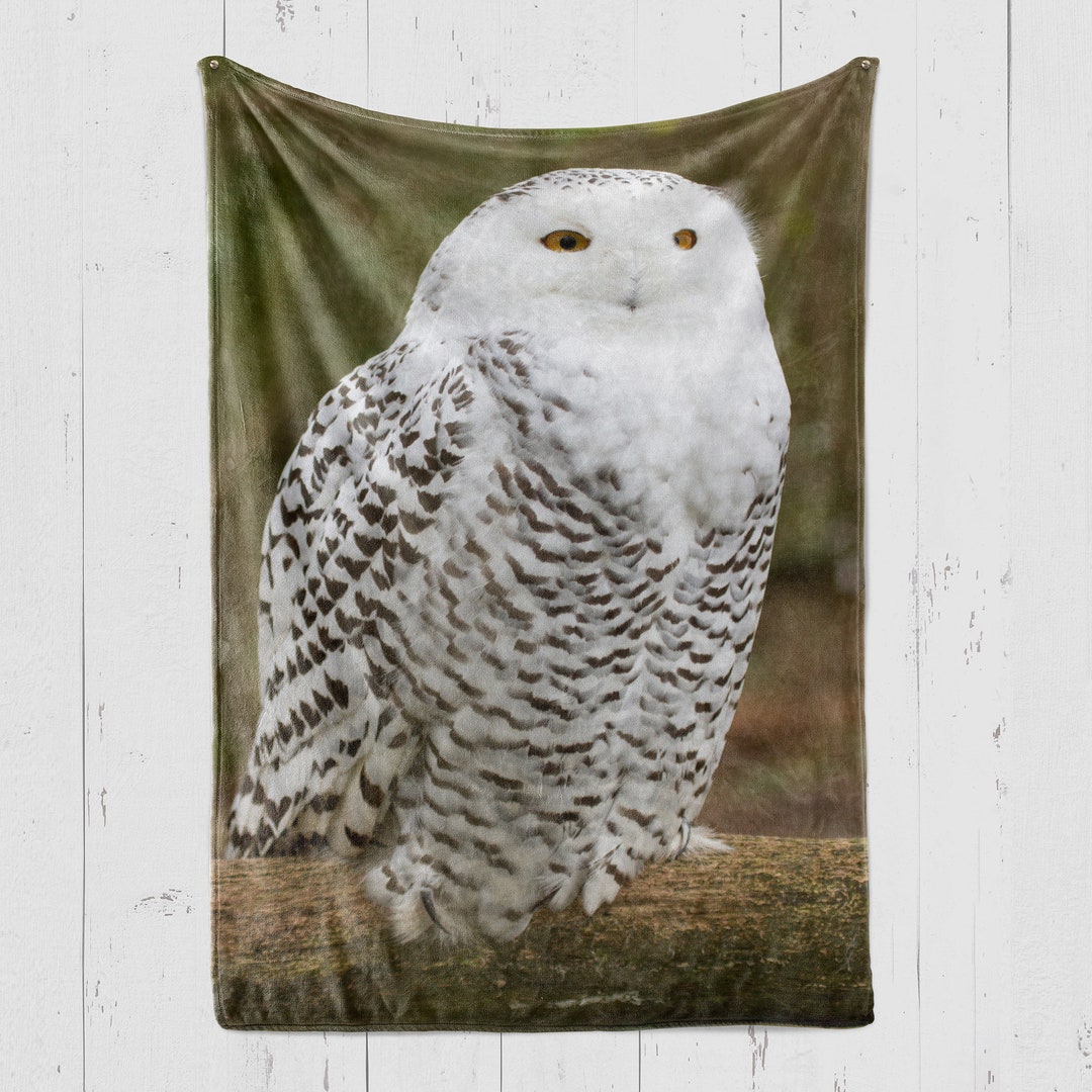 Snowy Owl Blanket, Snowy Owl Throw, Snowy Owl Fleece, Snowy Owl Lover ...