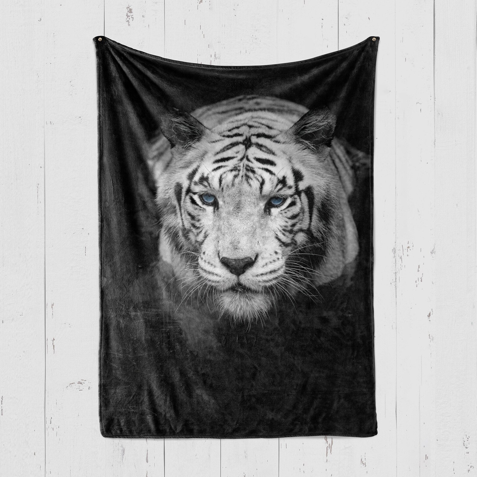 White Tiger Blanket, White Tiger Throw, White Tiger Lover Gift, Gift ...