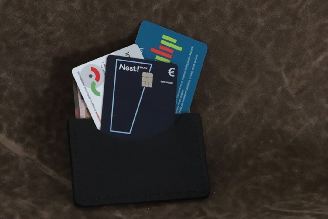 COOL GIFT CARD Holder Cardholder for 2 Business Cards, Natural Leather ...