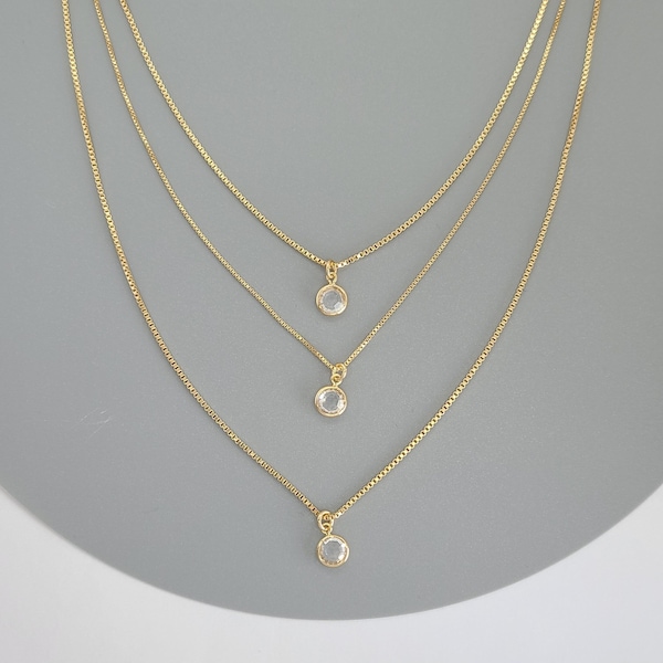 3 Layer Necklace - Etsy