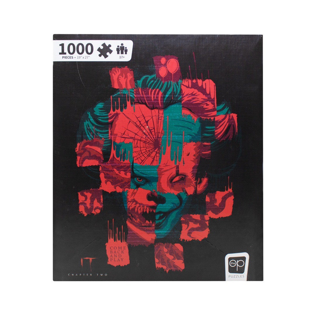 IT Pennywise Clown Chapter 2 faces of Pennywise 1000pc Puzzle Horror ...