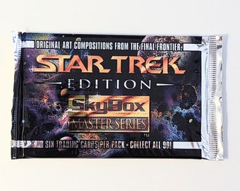 4 Packs of Star Trek Master Series Vintage Trading Cards. 6 Cards per ...