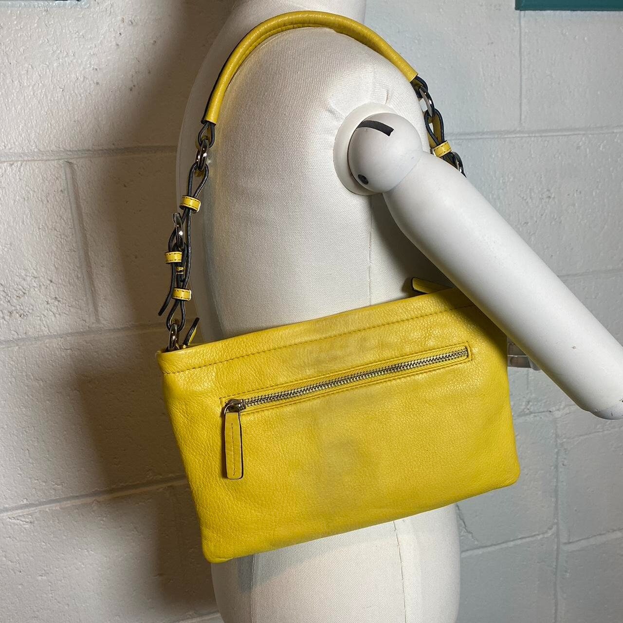 Yellow Danier Leather Purse - Etsy