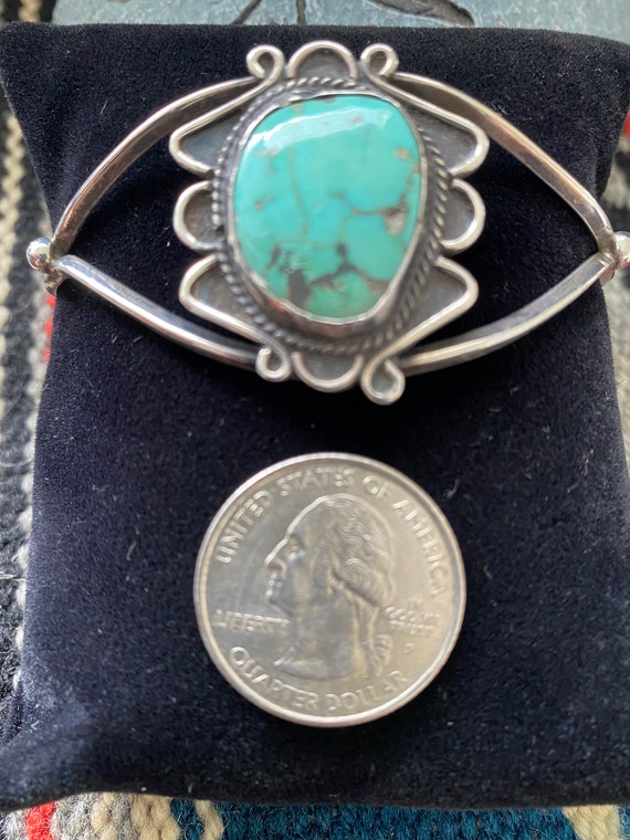 Turquoise Native American cuff - Gem