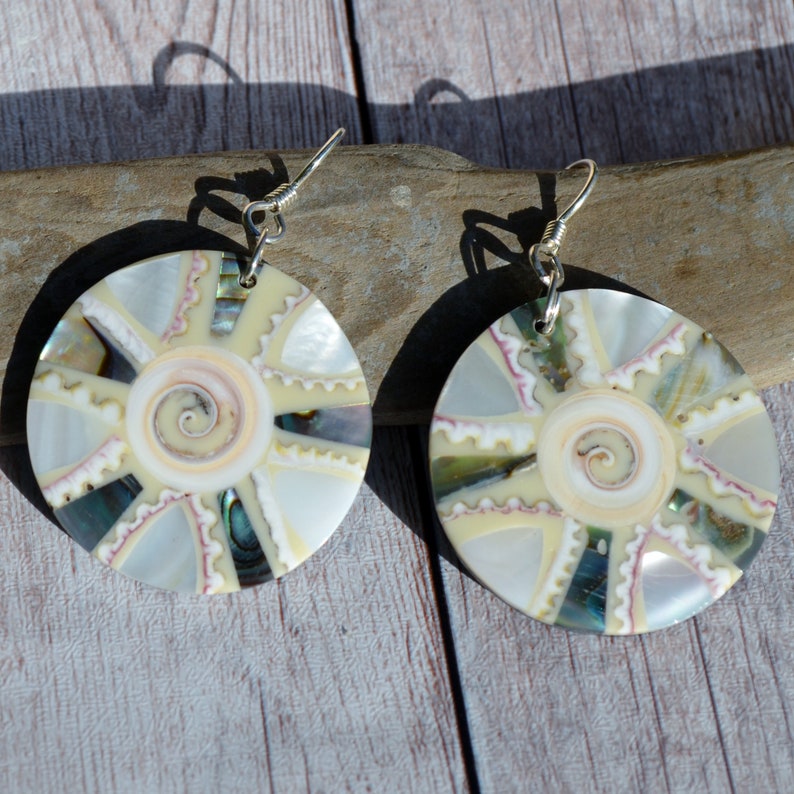 White Mother of Pearl Abalone Shiva Cone Shell | Etsy