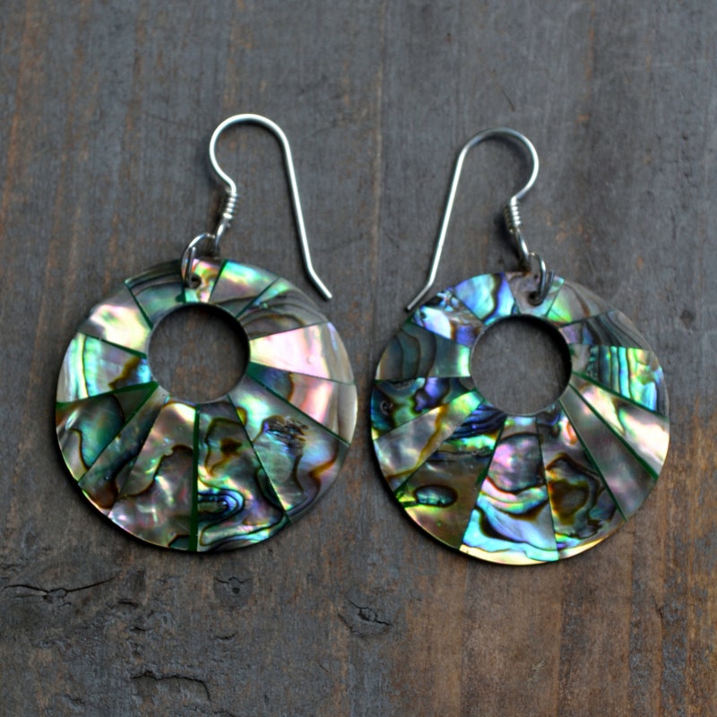 Abalone Shell Donut Pendant - Etsy