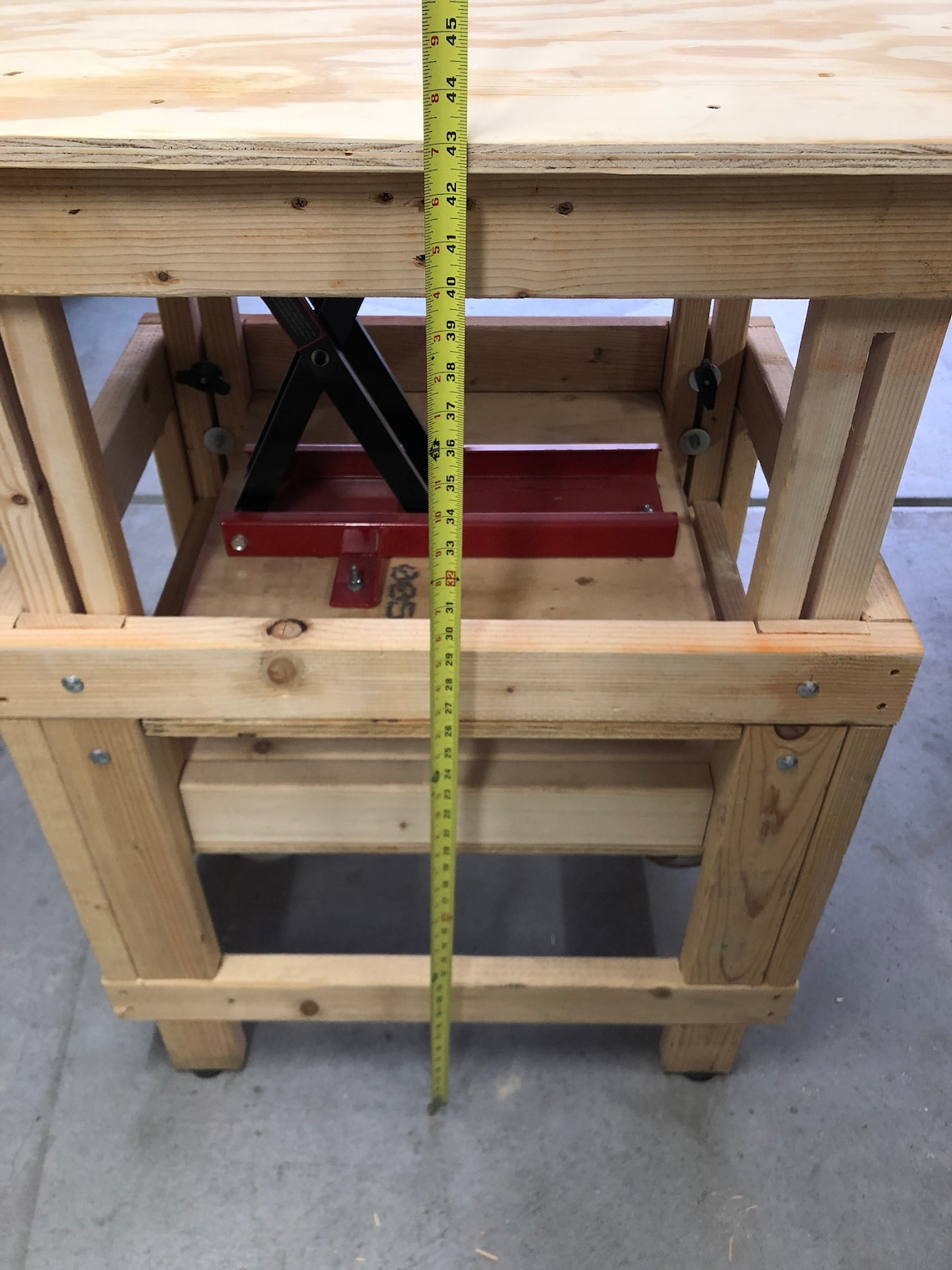 Adjustable Height Workbench Plans - Etsy