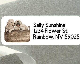 Dog Paw Address Labels - Etsy