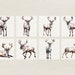 Watercolor Reindeer Clipart - Digital Illustration - Caribou Deer PNG ...