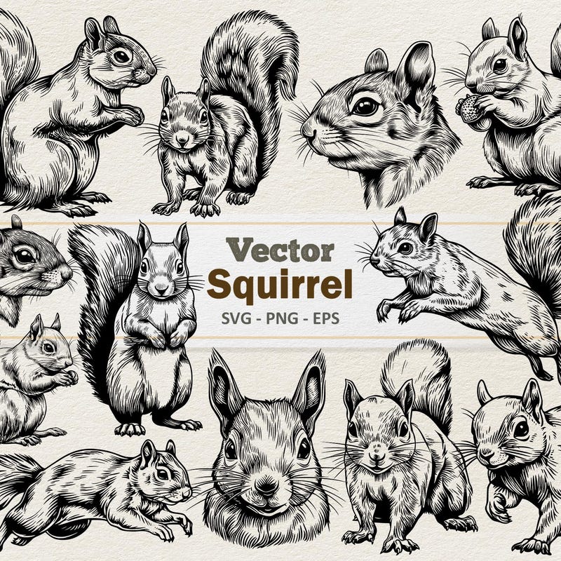 Squirrel Logo - Etsy UK