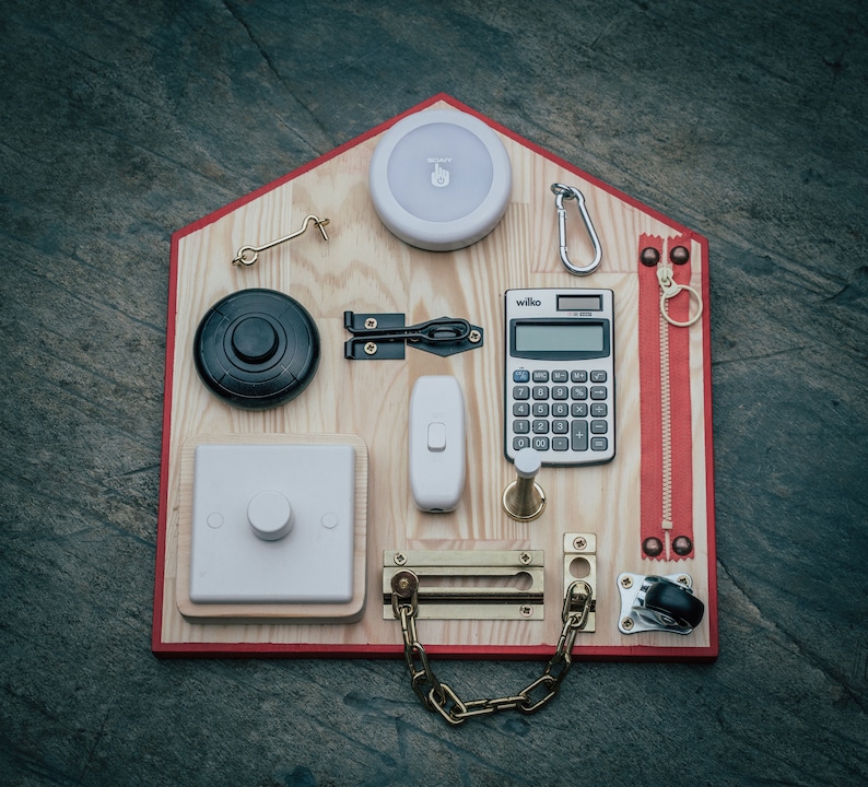 Toddler Fidget Board Sensory Fiddle Board Educational SEN - Etsy UK