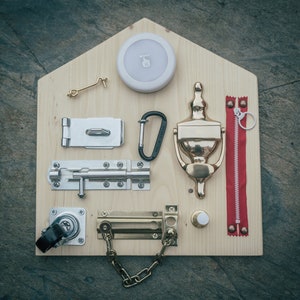 Toddler Fidget Board Sensory Fiddle Board Educational SEN - Etsy